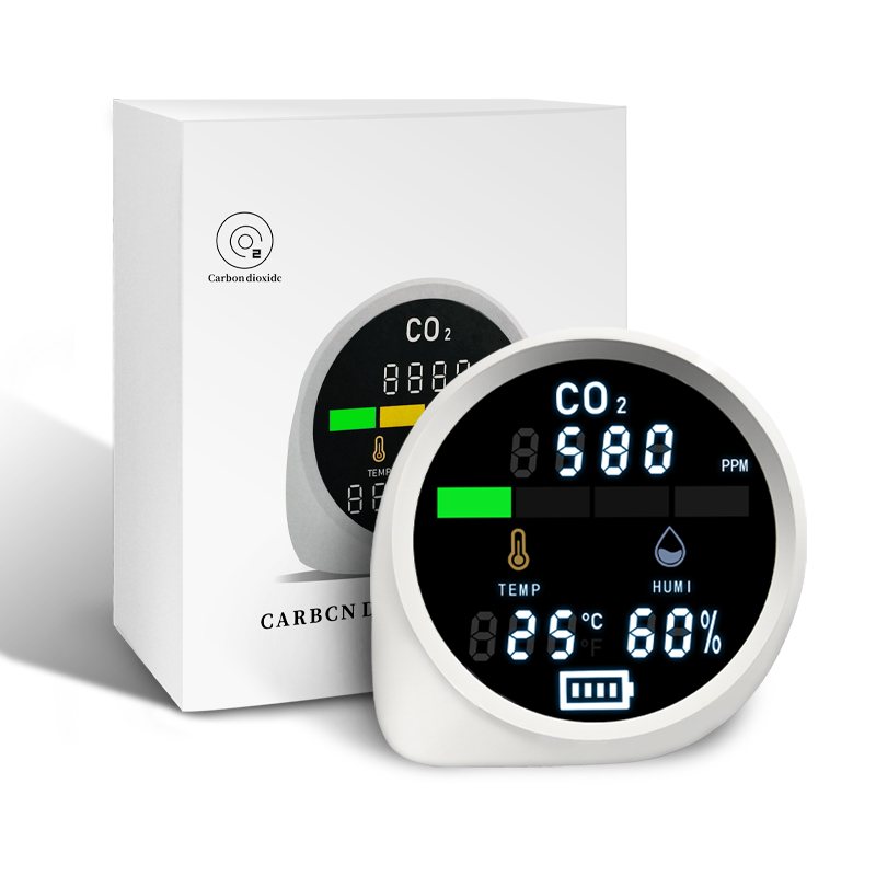 Smart WIFI Air Monitor CO2 Meter Gas Quality Tester USB Humidity ...